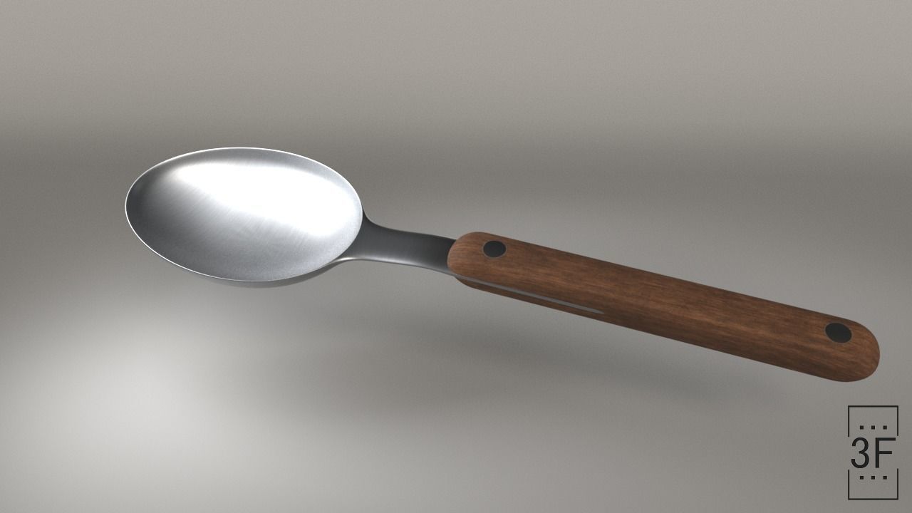 3D model Spoon PBR low poly VR / AR / low-poly | CGTrader