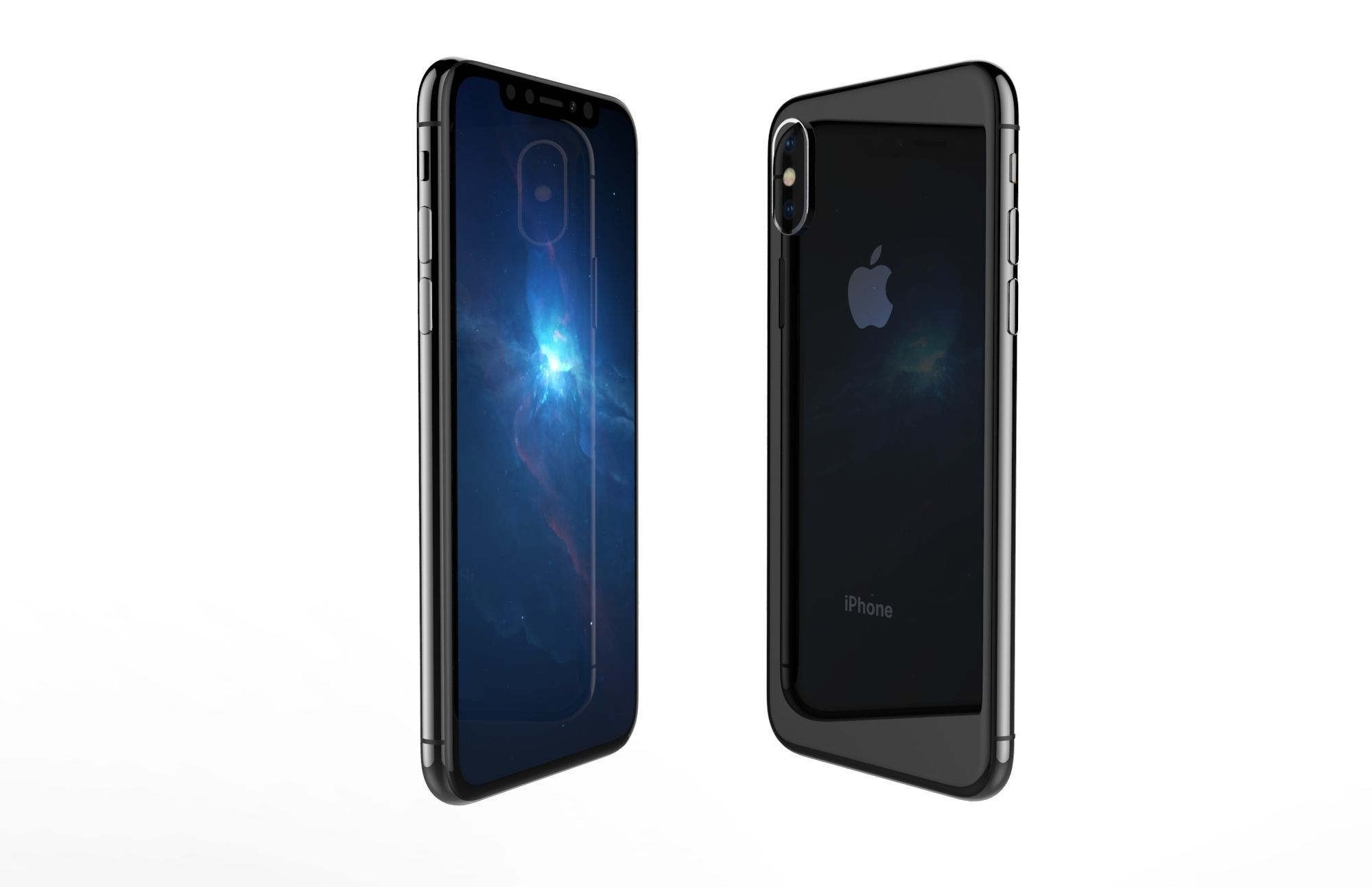 Realistic iphone X 3D model 3D printable | CGTrader