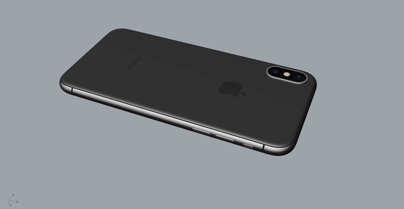 Realistic iphone X 3D model 3D printable | CGTrader