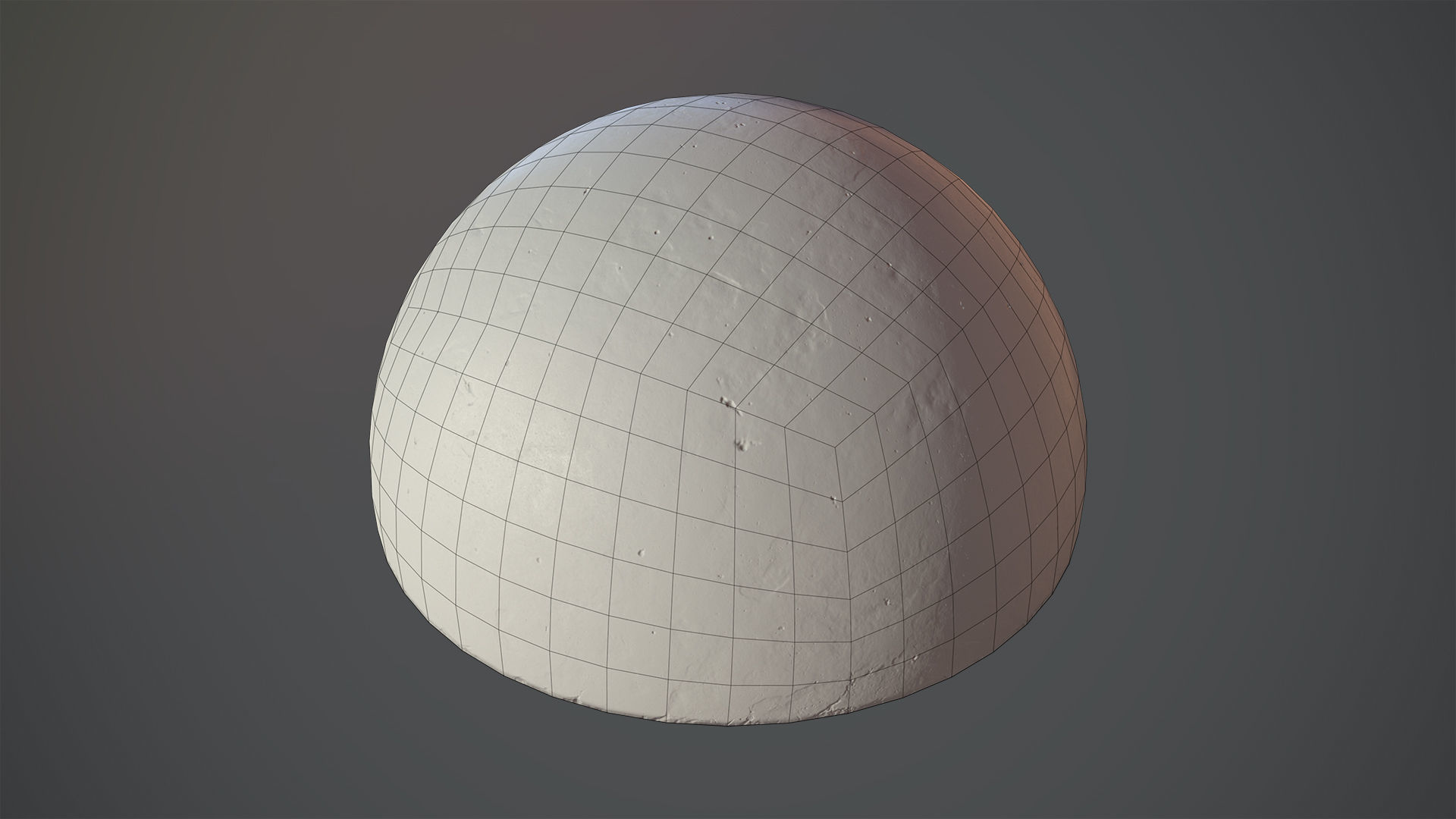 Concrete Hemisphere Barrier pack 1 Three Color Options free VR / AR ...