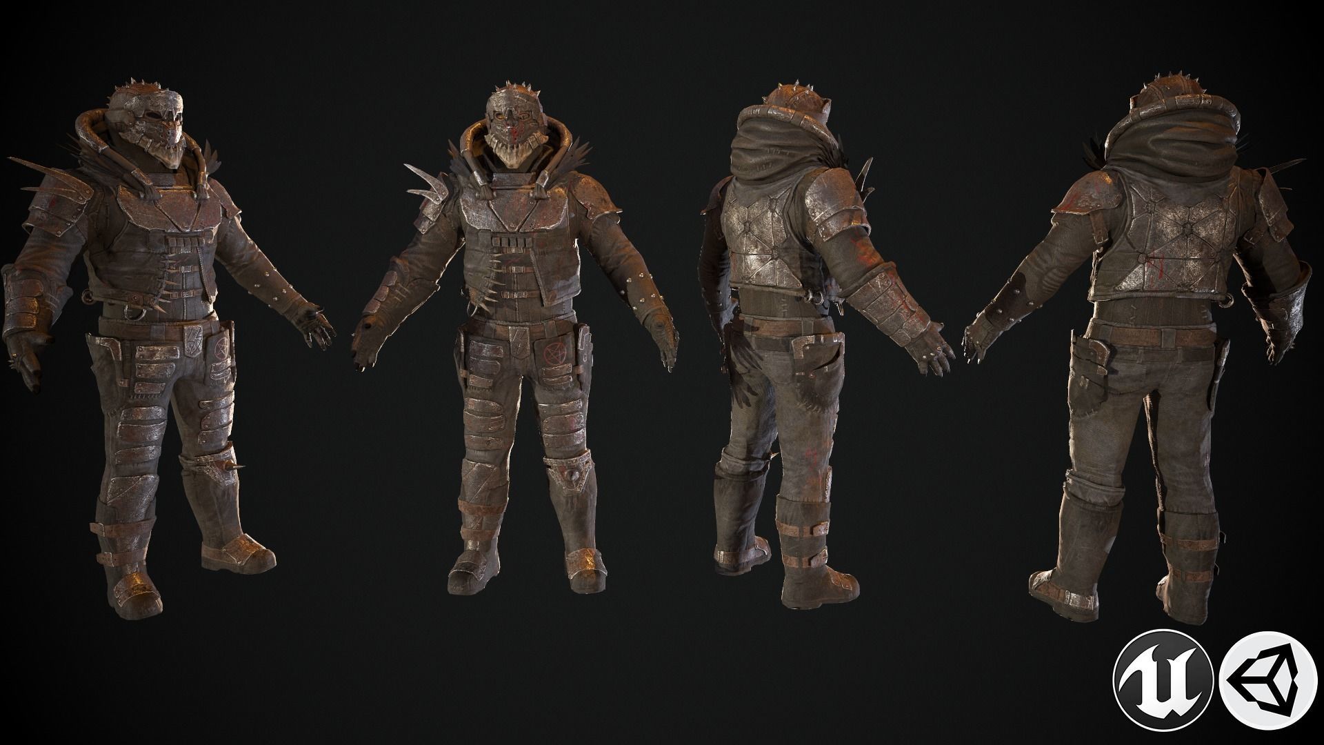 3D model Skull armor 4 VR / AR / low-poly | CGTrader