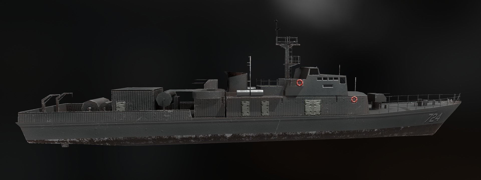 3D model Kondor II Class Vessel VR / AR / low-poly | CGTrader