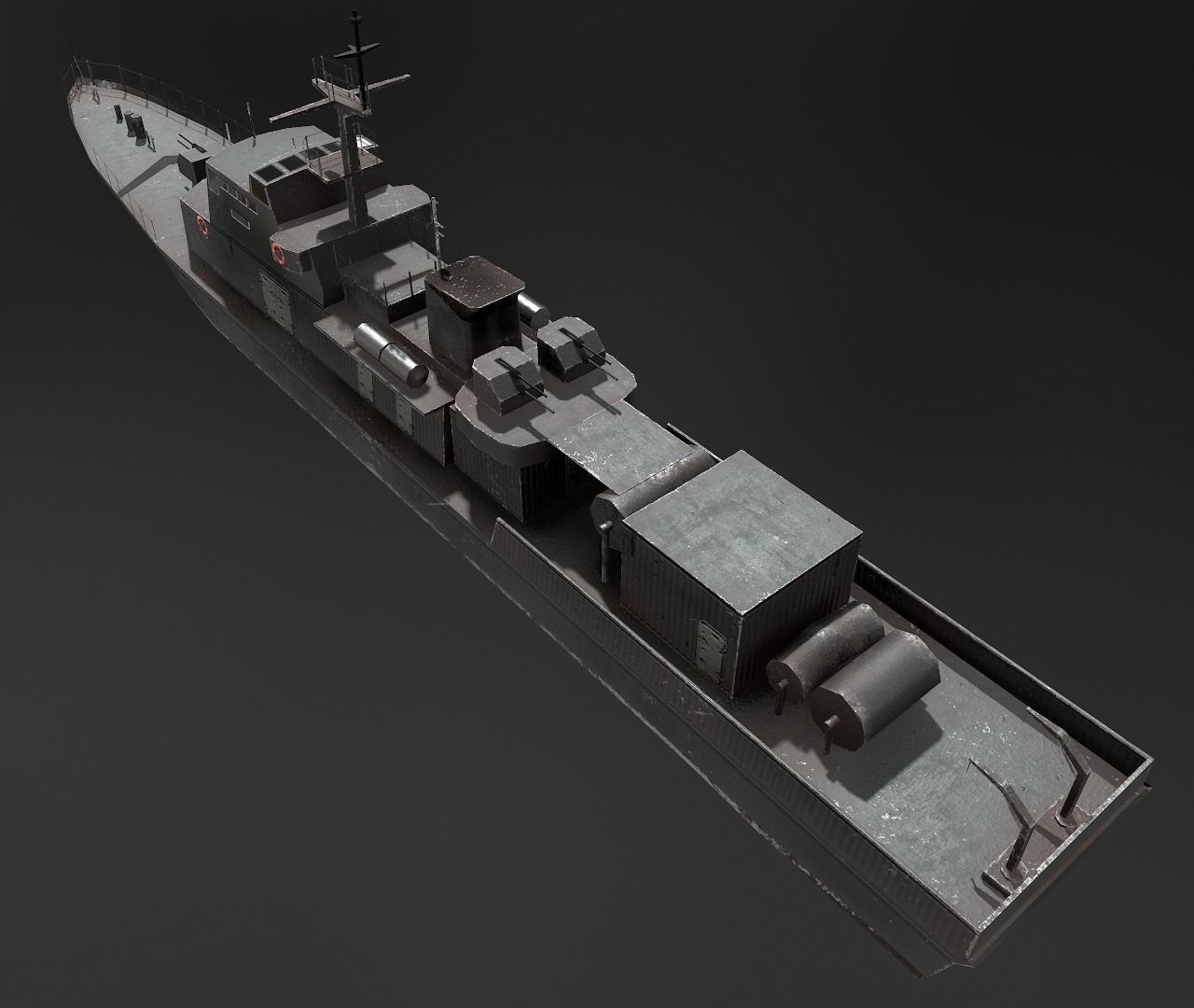 3D model Kondor II Class Vessel VR / AR / low-poly | CGTrader