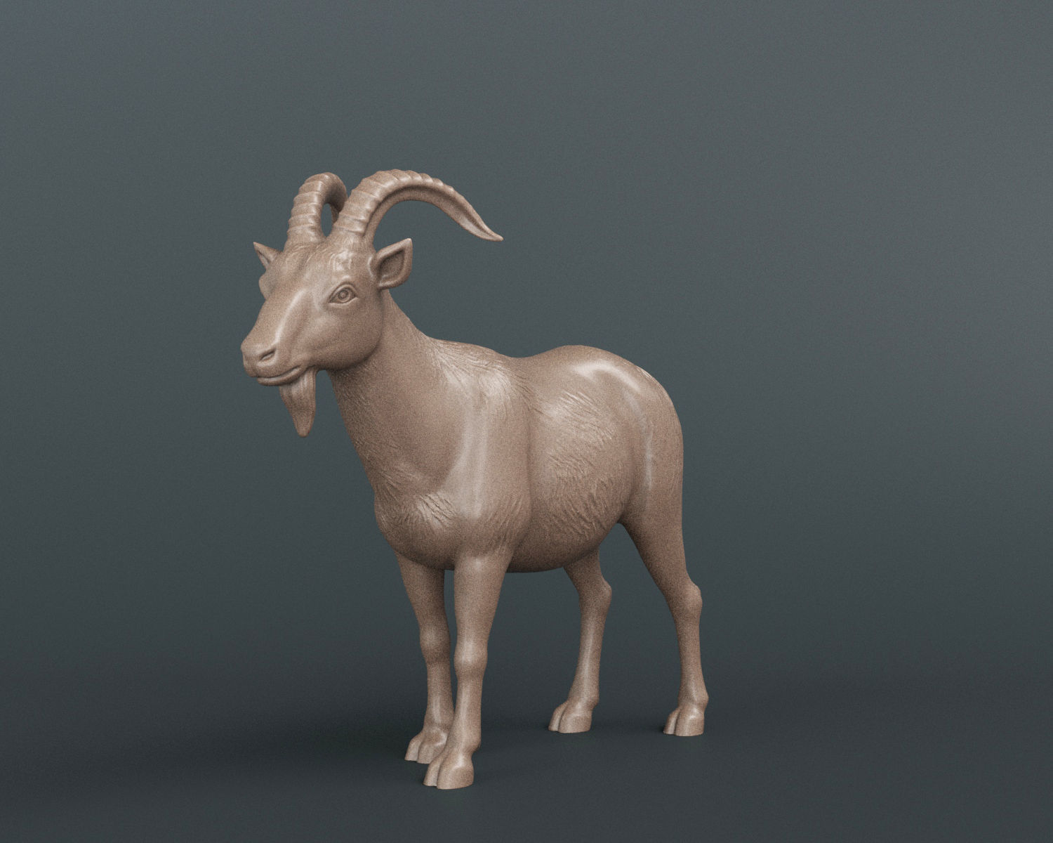 Mountain Goat 3D model 3D printable | CGTrader