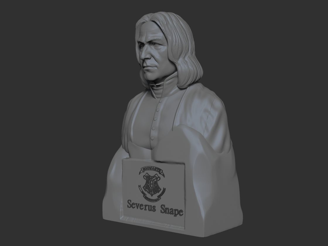Severus Snape 3D model 3D printable | CGTrader