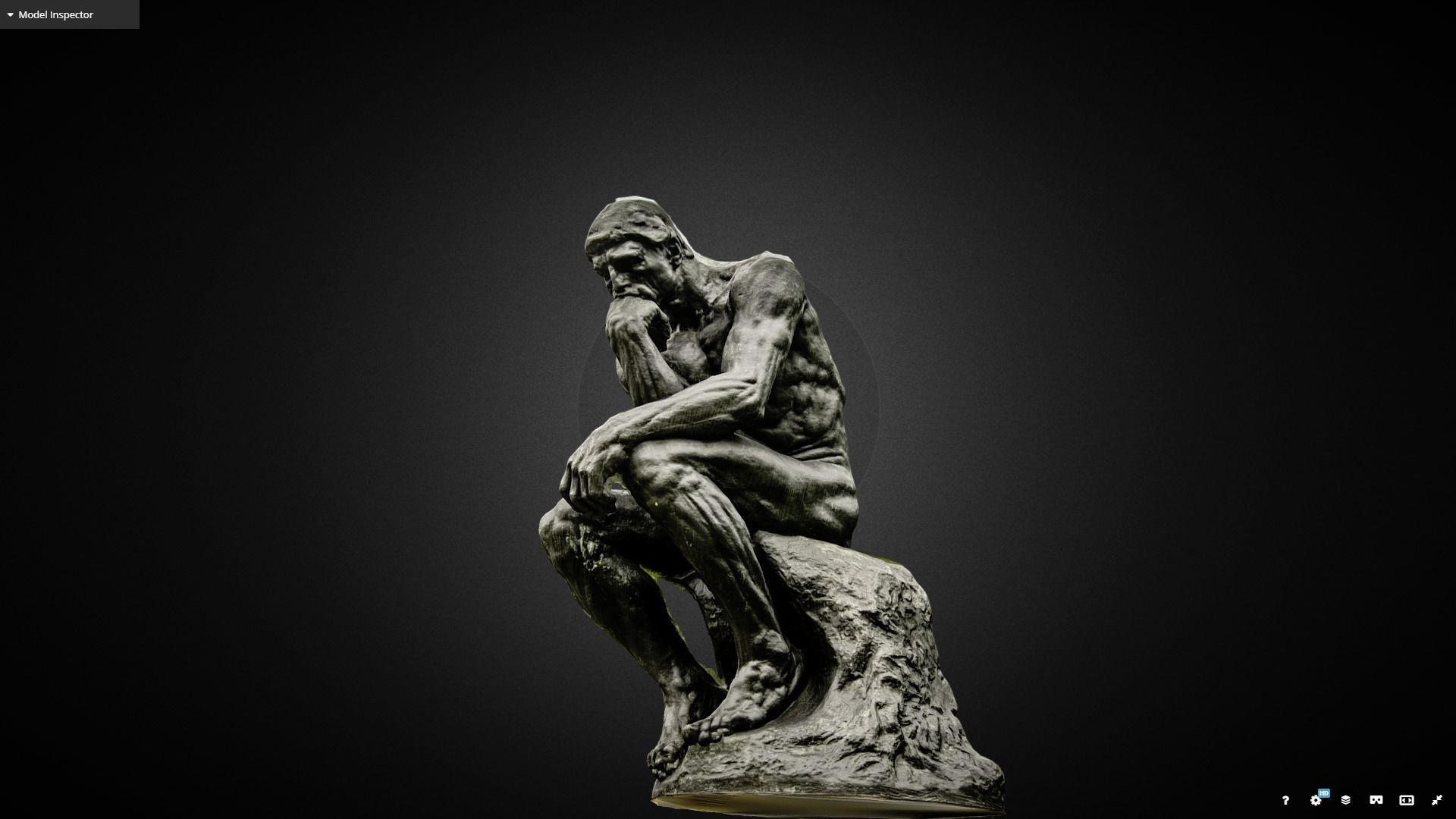 Thinker high poly photogrammetry scan 3D model | CGTrader