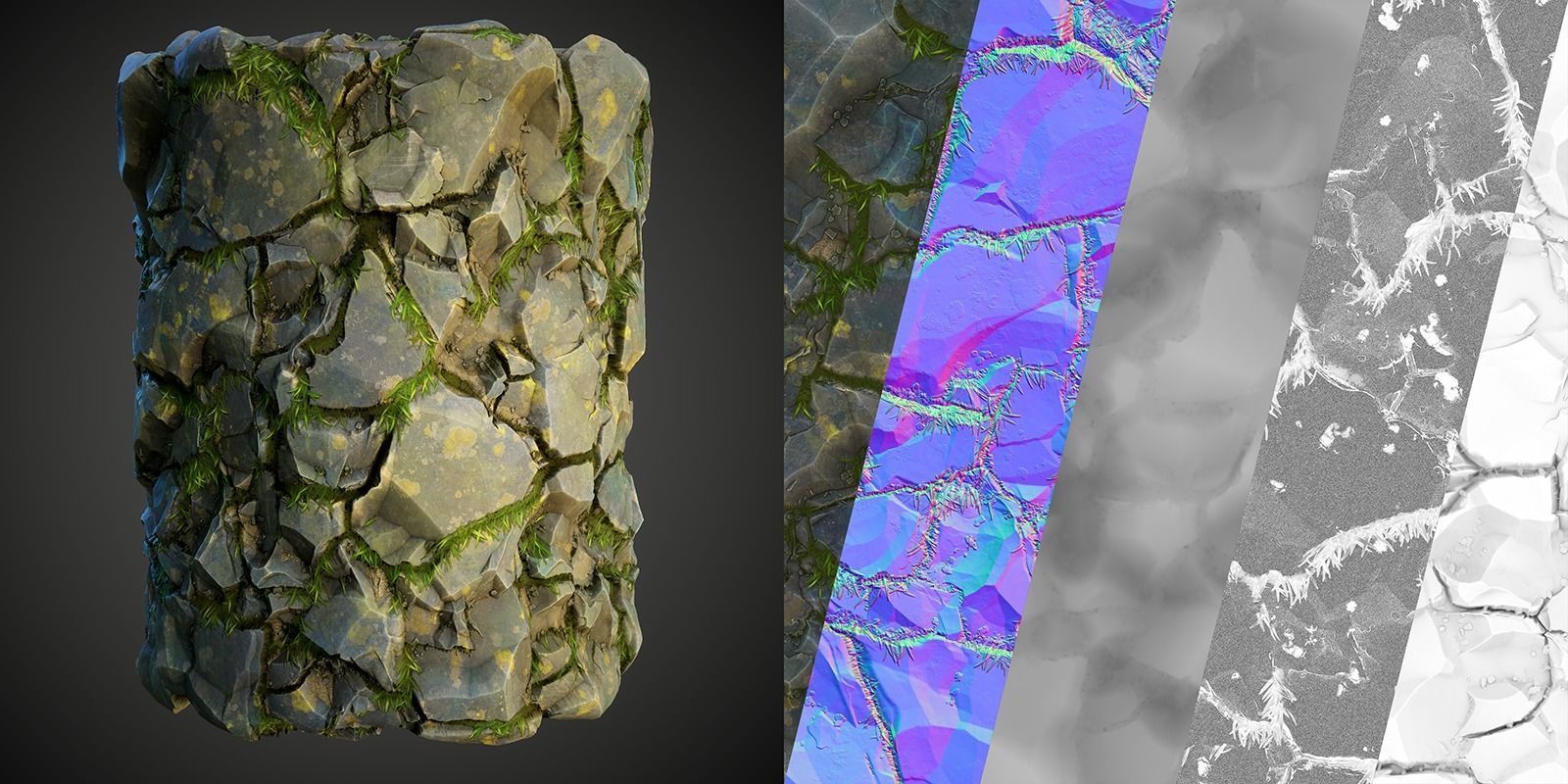 Grassy Rock Cliff Texture | CGTrader