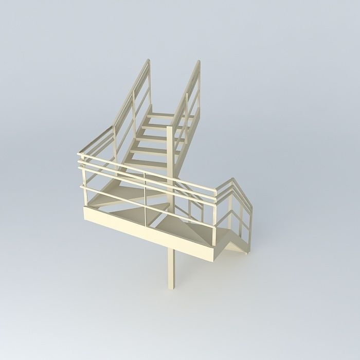 Metal ladder free 3D model | CGTrader