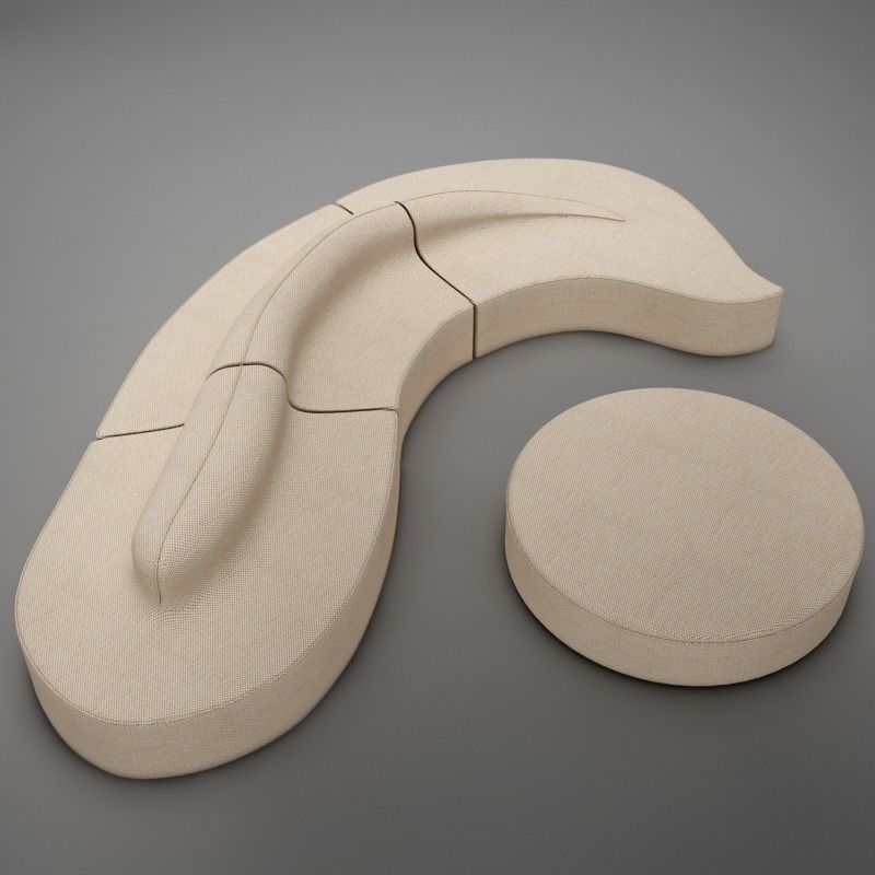 Ultra Modern club Sofa 3D model | CGTrader