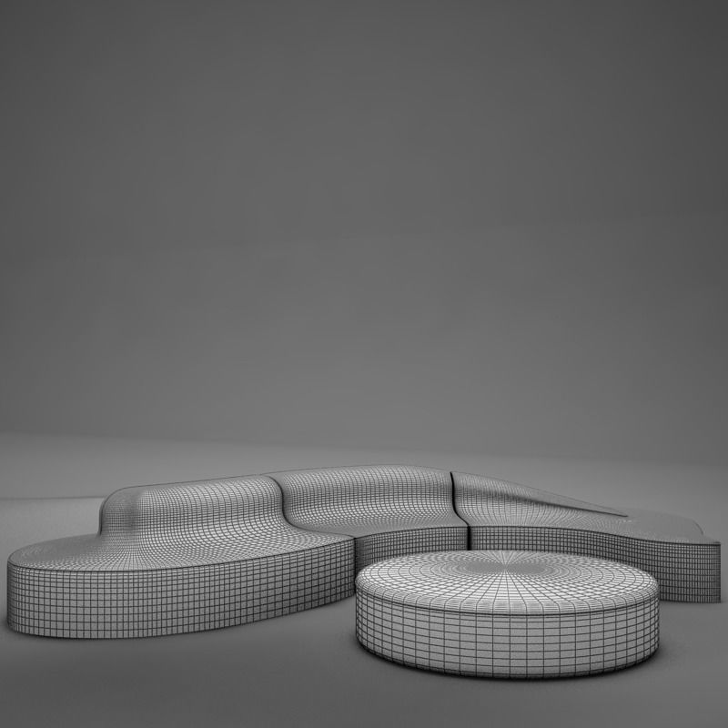 Ultra Modern club Sofa 3D model | CGTrader