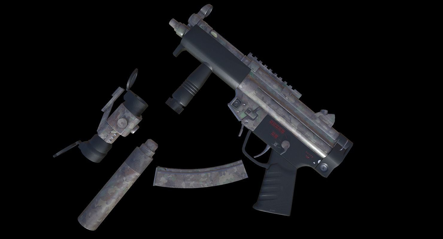 3D model MP5 A4- Game Ready - VR / AR / low-poly | CGTrader