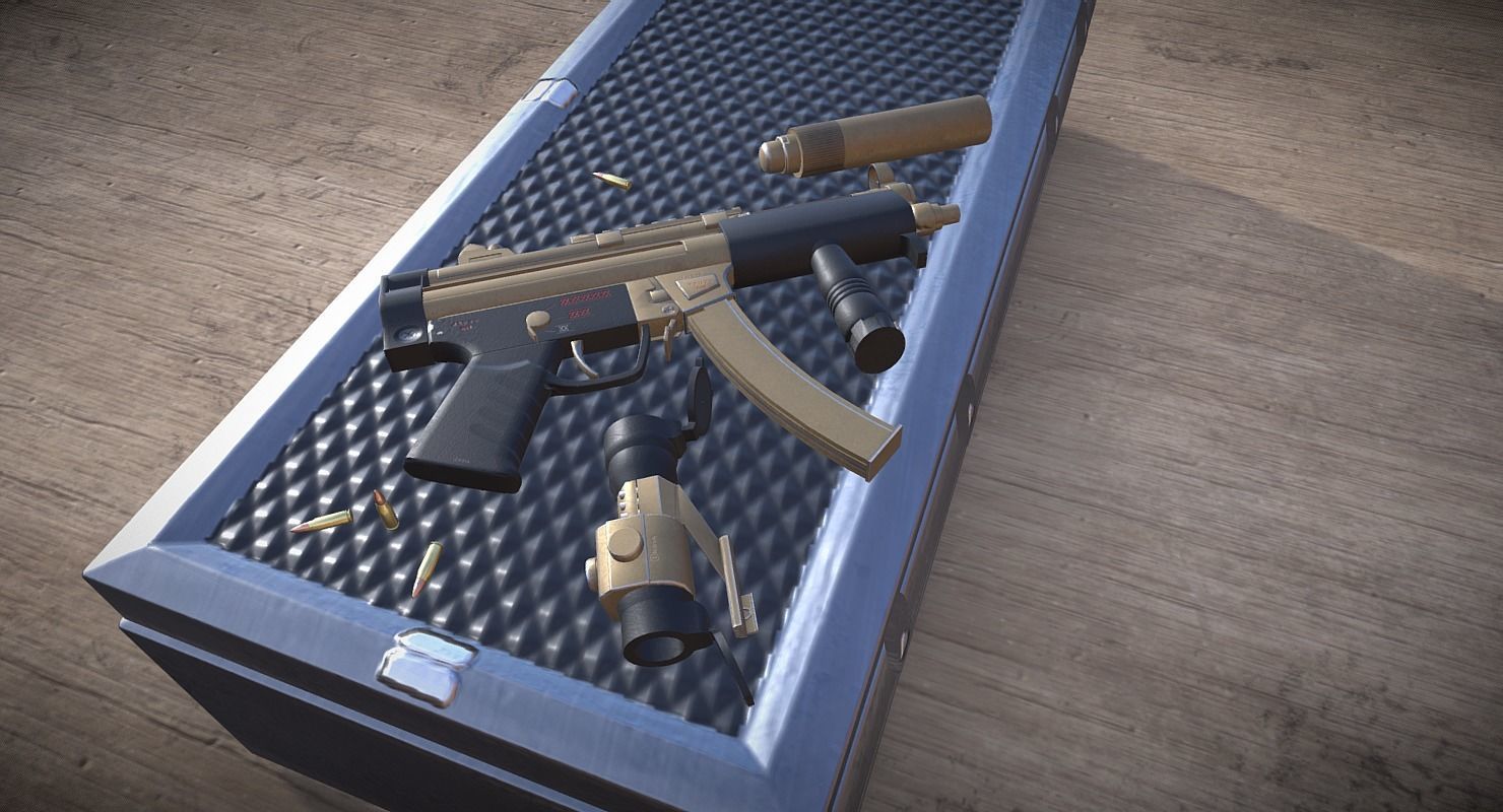 3D model MP5 A4- Game Ready - VR / AR / low-poly | CGTrader