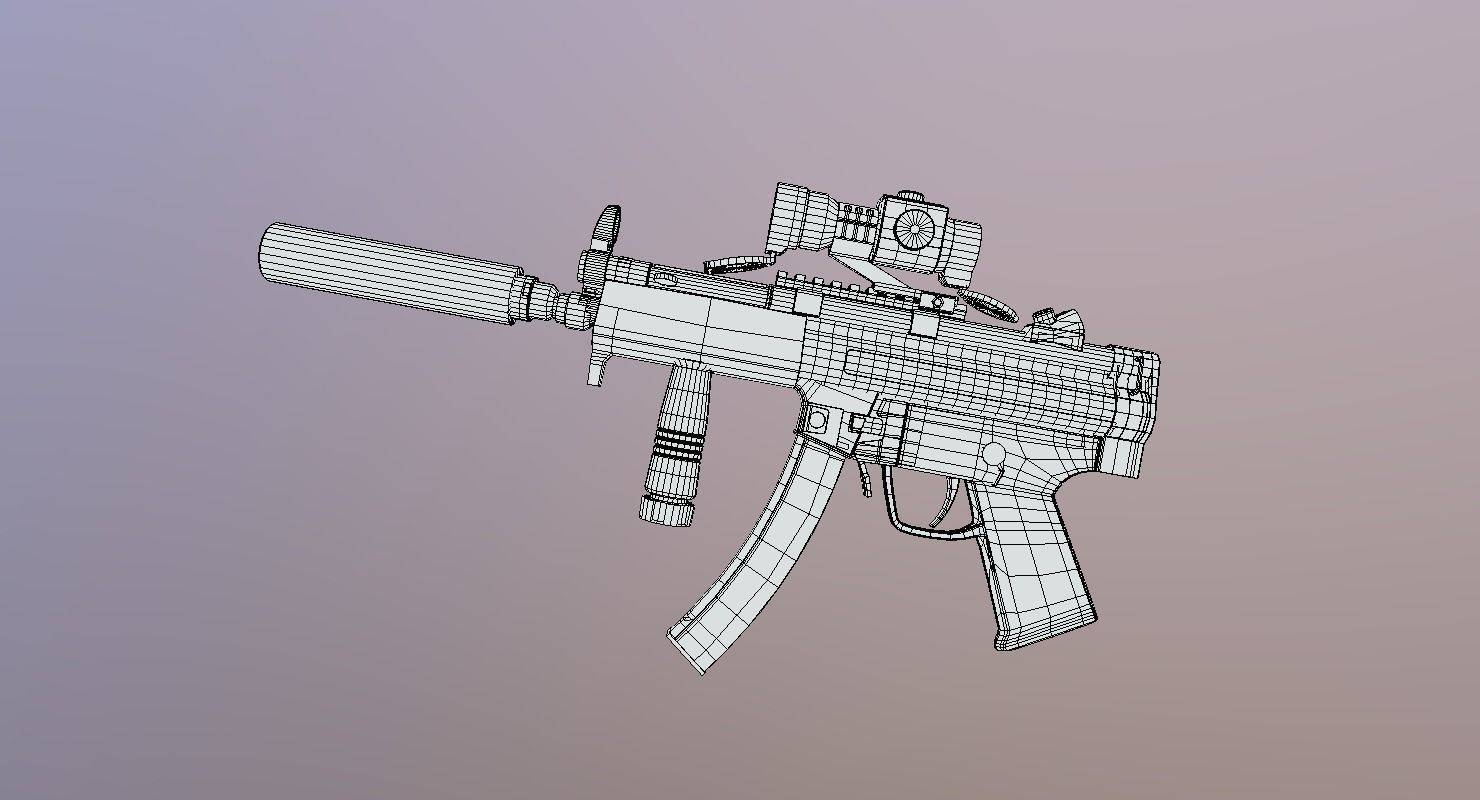 3D model MP5 A4- Game Ready - VR / AR / low-poly | CGTrader