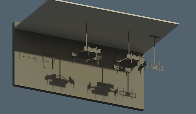 Display Wall and Ceiling Mount Revit Families 3D model | CGTrader