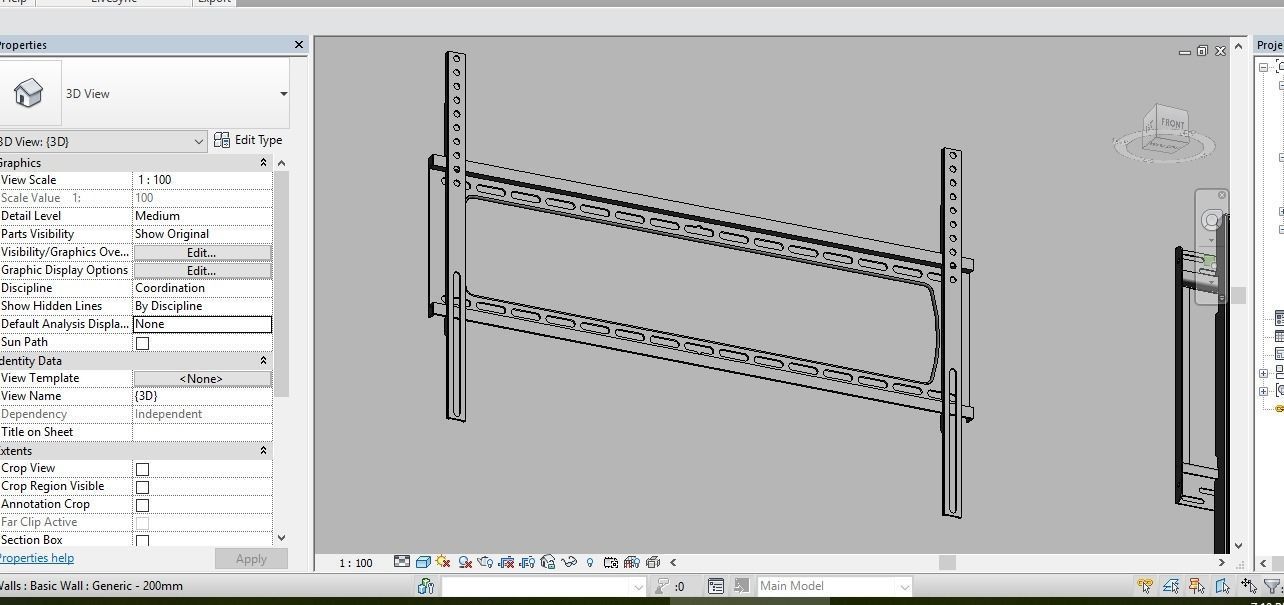 Display Wall and Ceiling Mount Revit Families 3D model | CGTrader