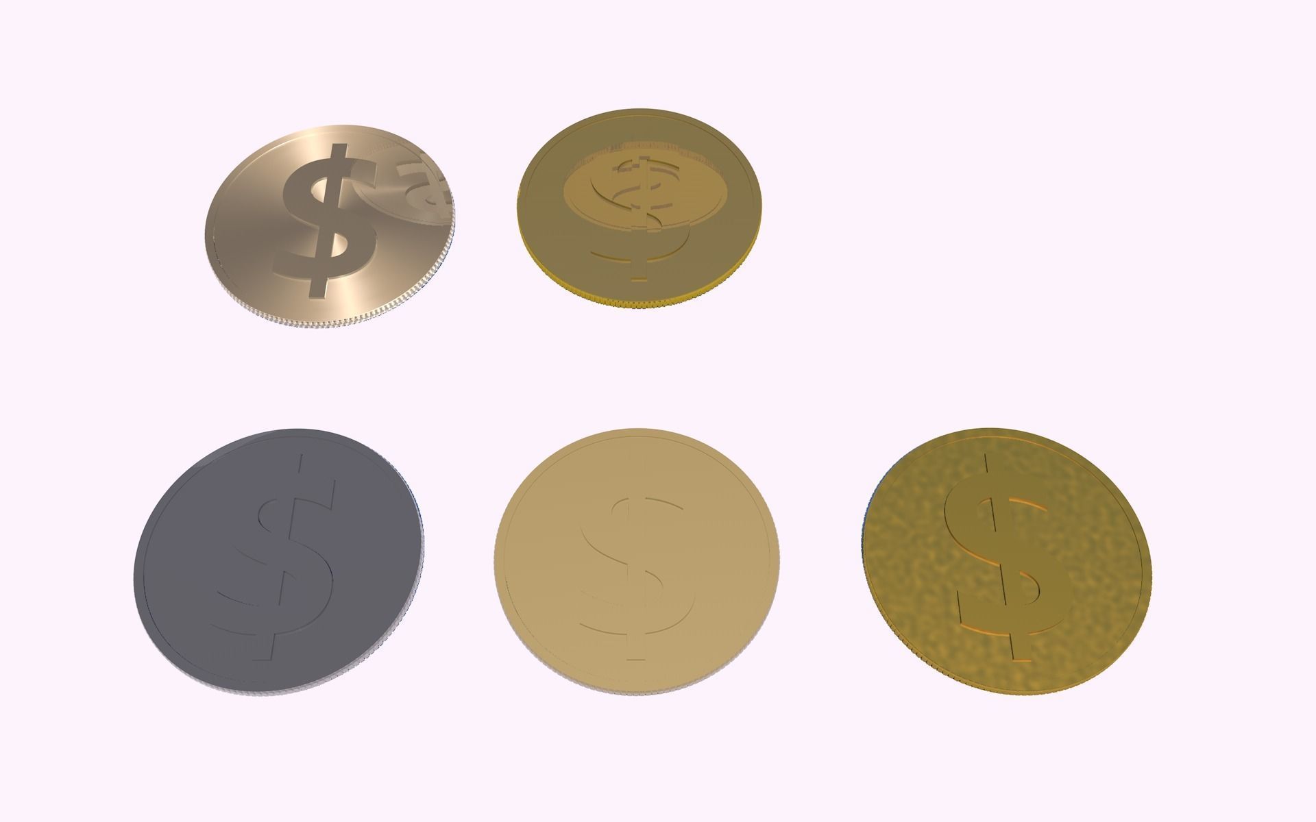 Coins 3D model | CGTrader