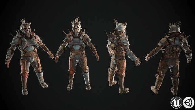 3D model Skull armor 5 VR / AR / low-poly | CGTrader