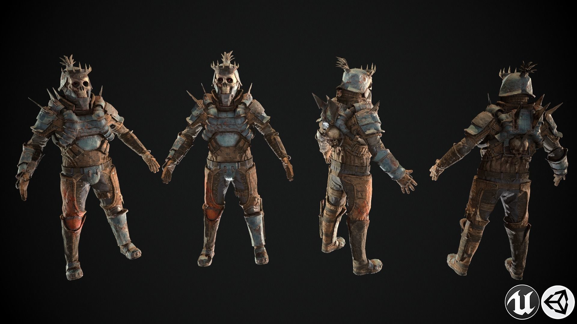 Skull armor 5 3D asset | CGTrader