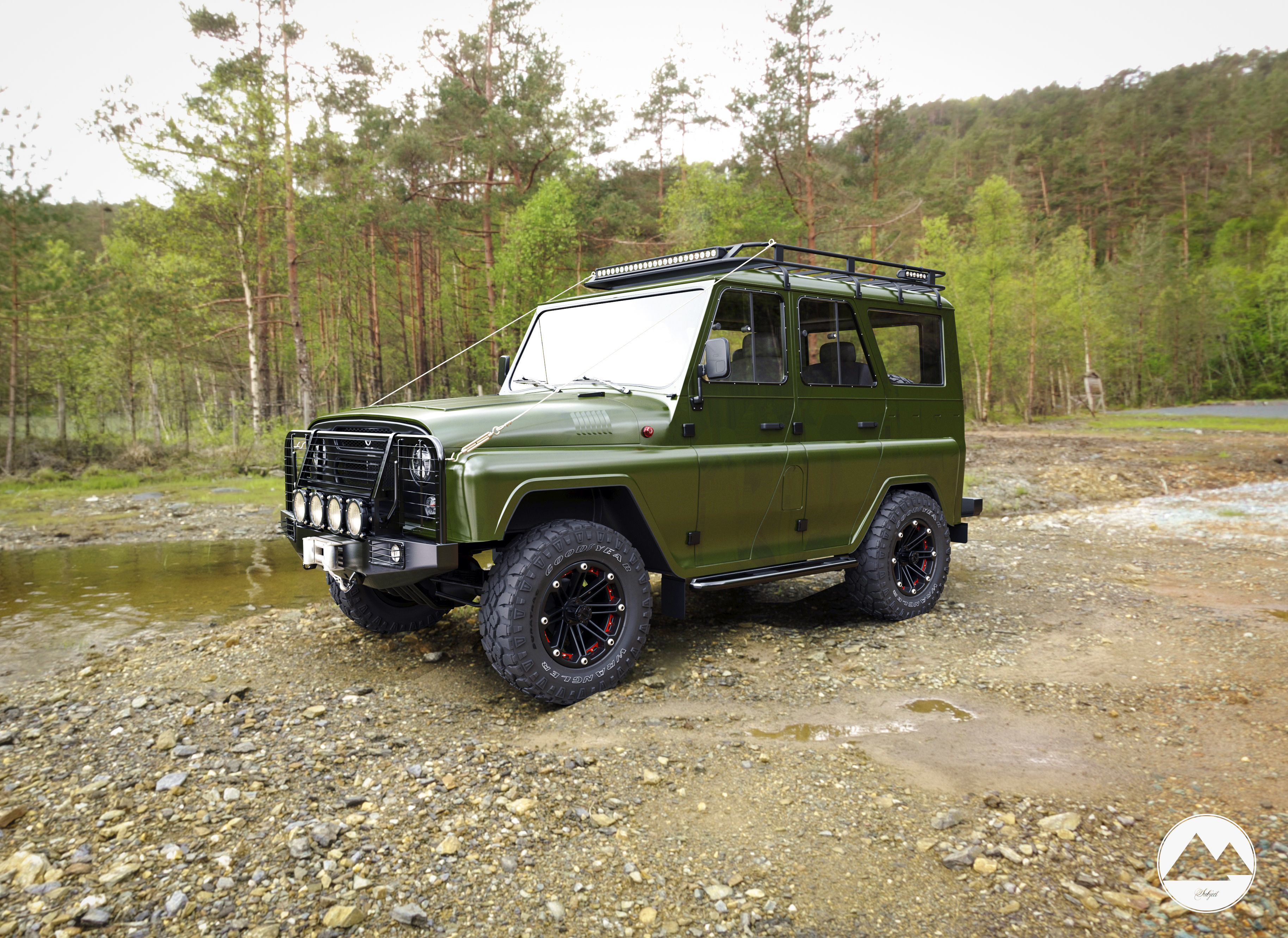 3D model UAZ HUNTER full tuning 3D model | CGTrader