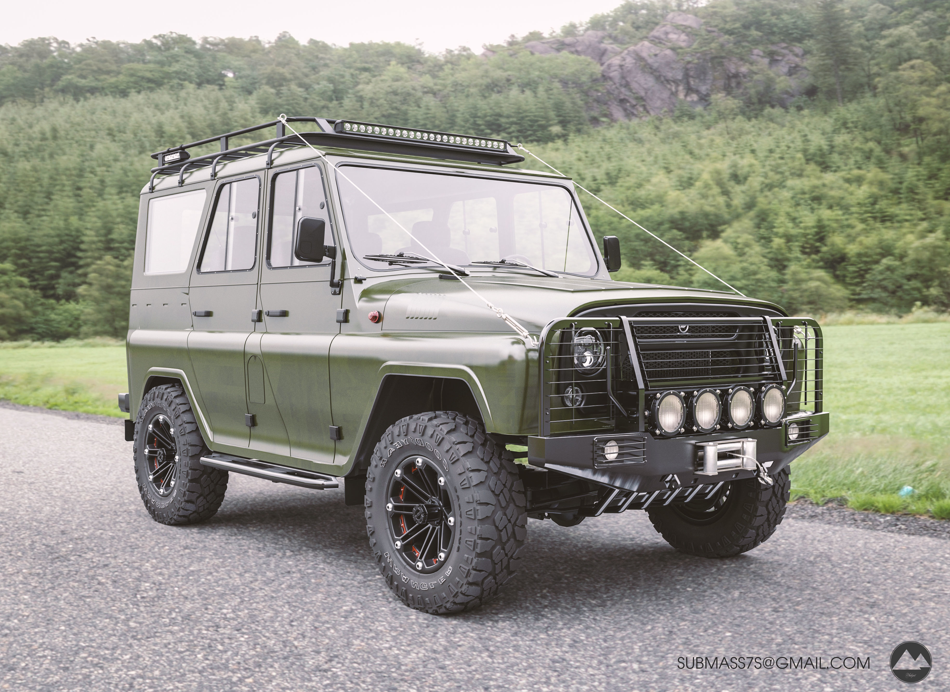 3D model UAZ HUNTER full tuning 3D model | CGTrader