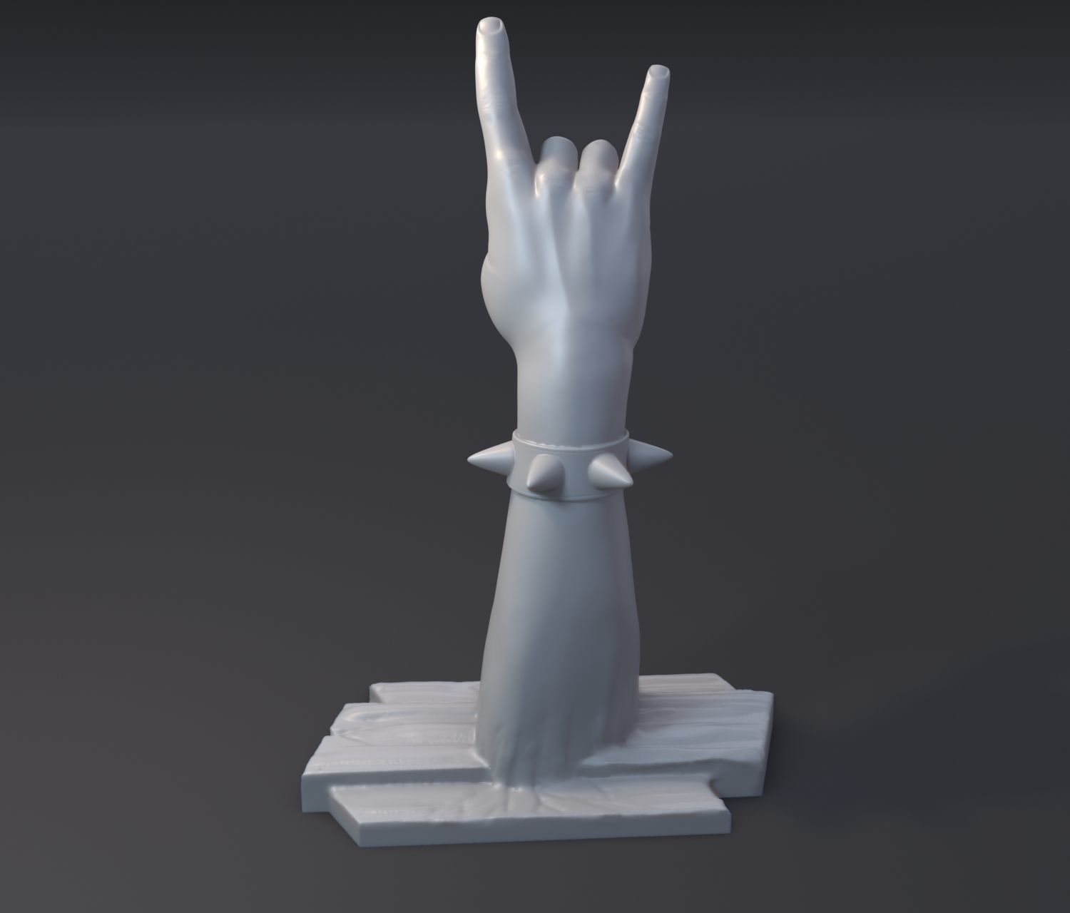 Rock music gesture 3D model 3D printable | CGTrader
