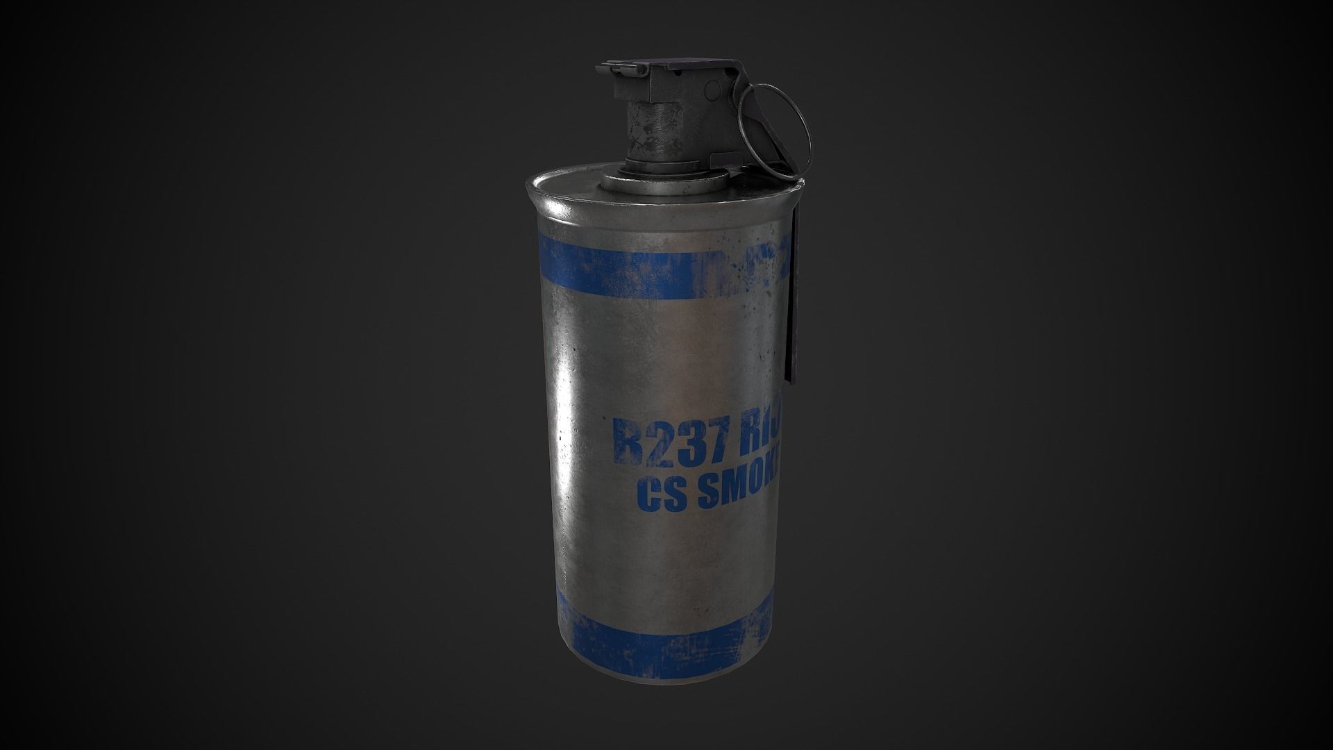 3D model Tear Gas Grenade VR / AR / low-poly | CGTrader