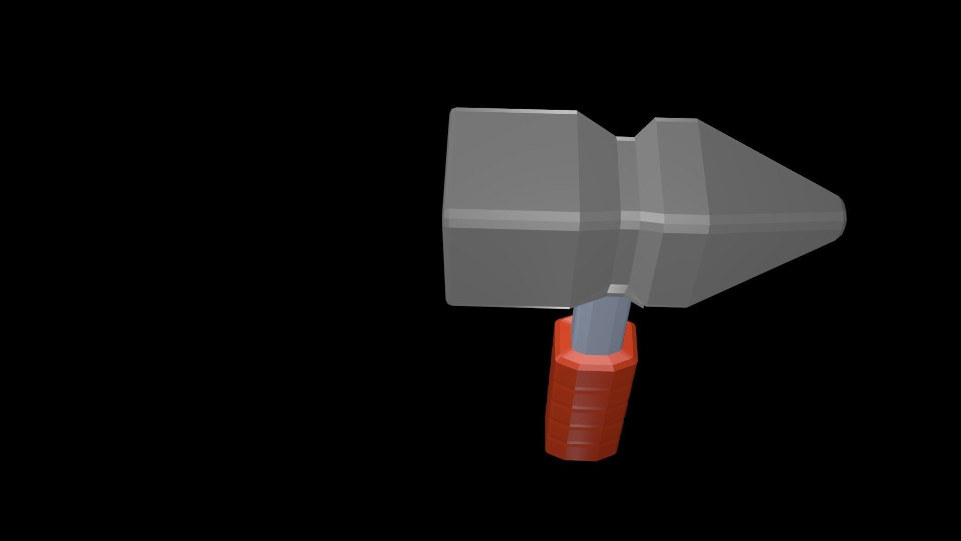 3D model Low poly hammer 4 VR / AR / low-poly | CGTrader