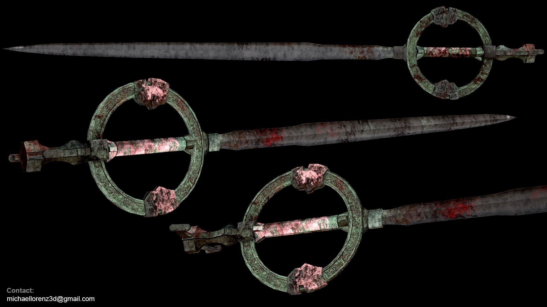 3D model Circular Sword VR / AR / low-poly | CGTrader