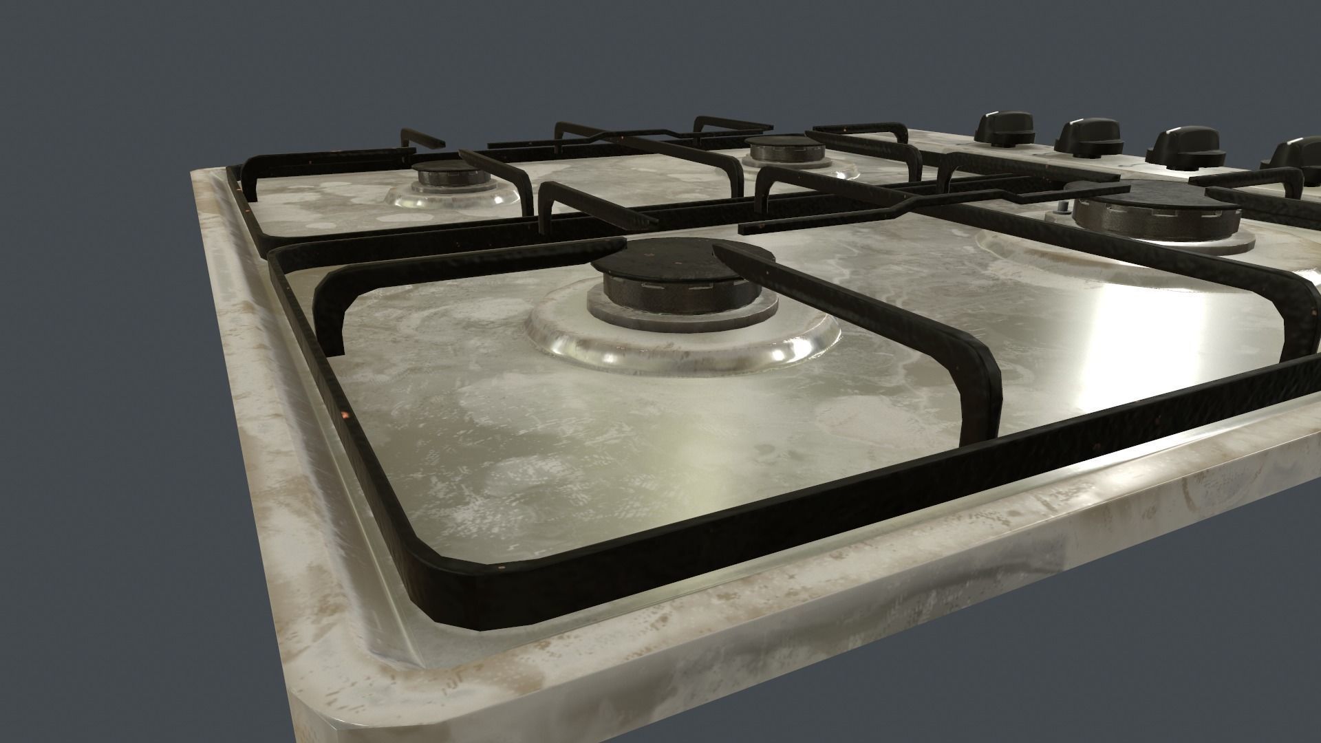 3D model Game Ready Gas Hob VR / AR / low-poly | CGTrader