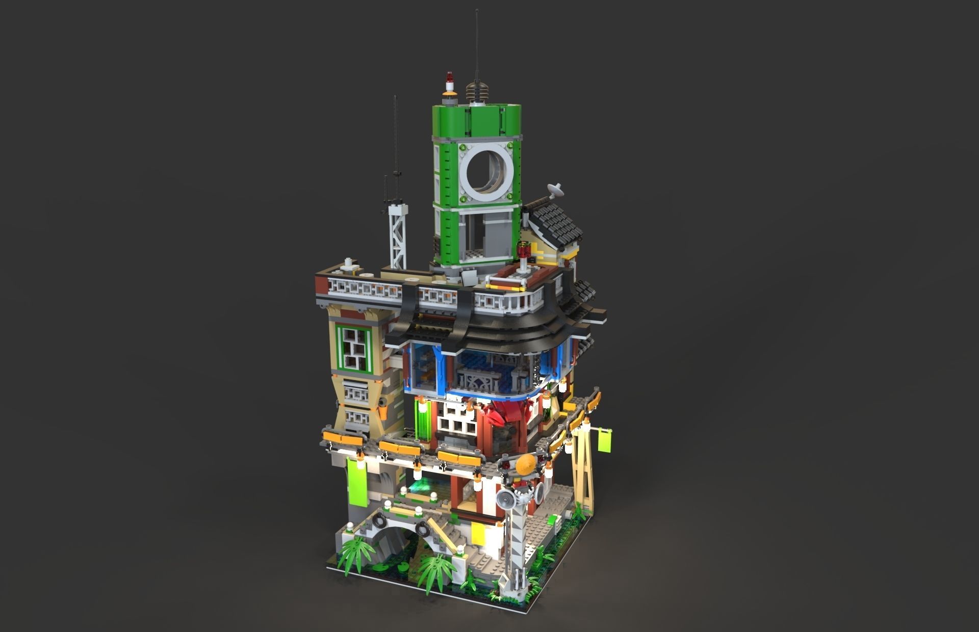 3D model Lego Ninjago city 2 VR / AR / low-poly | CGTrader