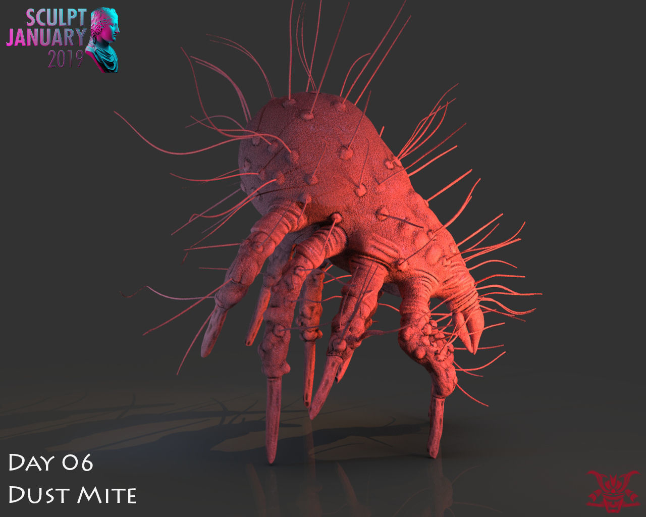 Dust Mite Timelapse And Model 3D model 3D printable | CGTrader