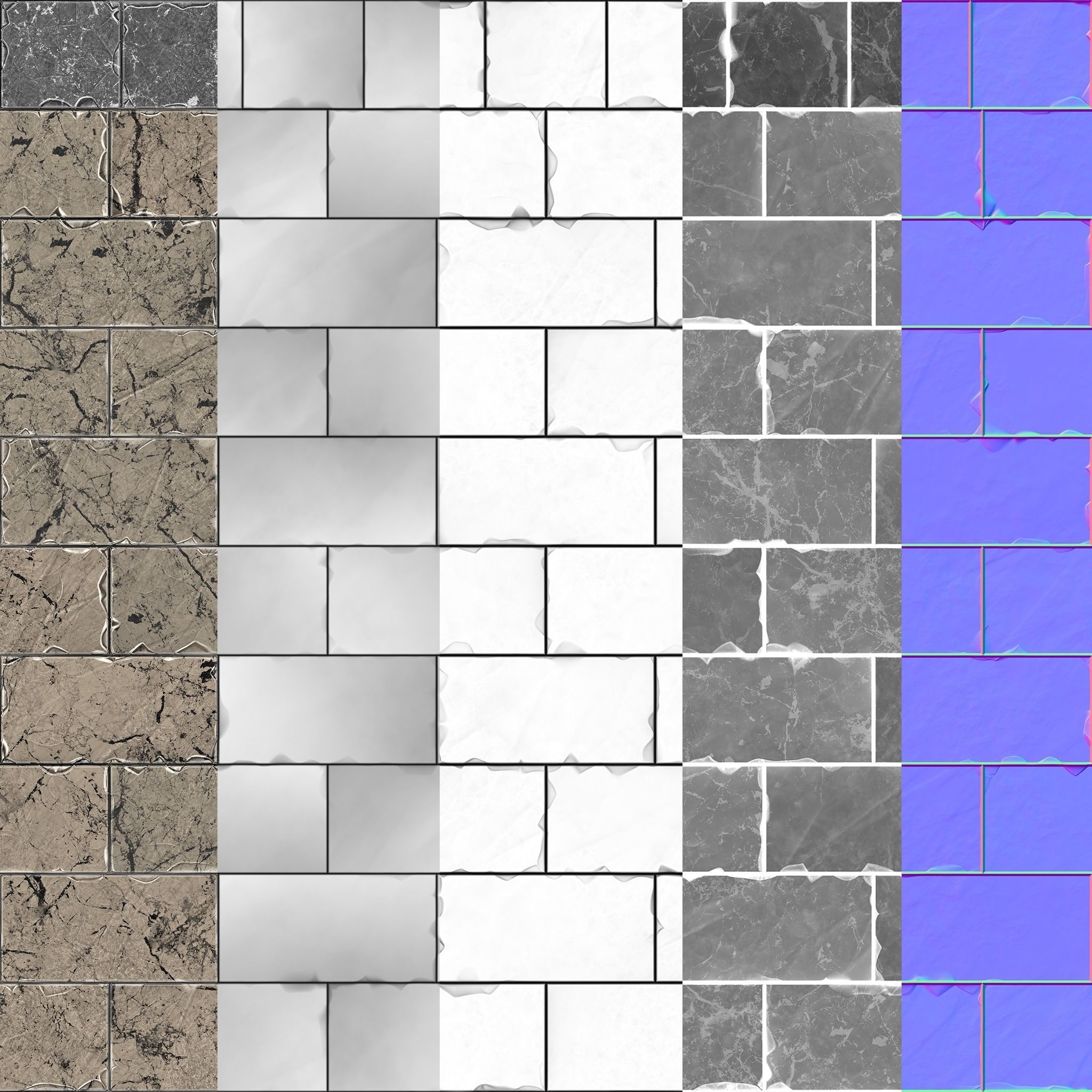 Texture Marble tiles VR / AR / low-poly | CGTrader