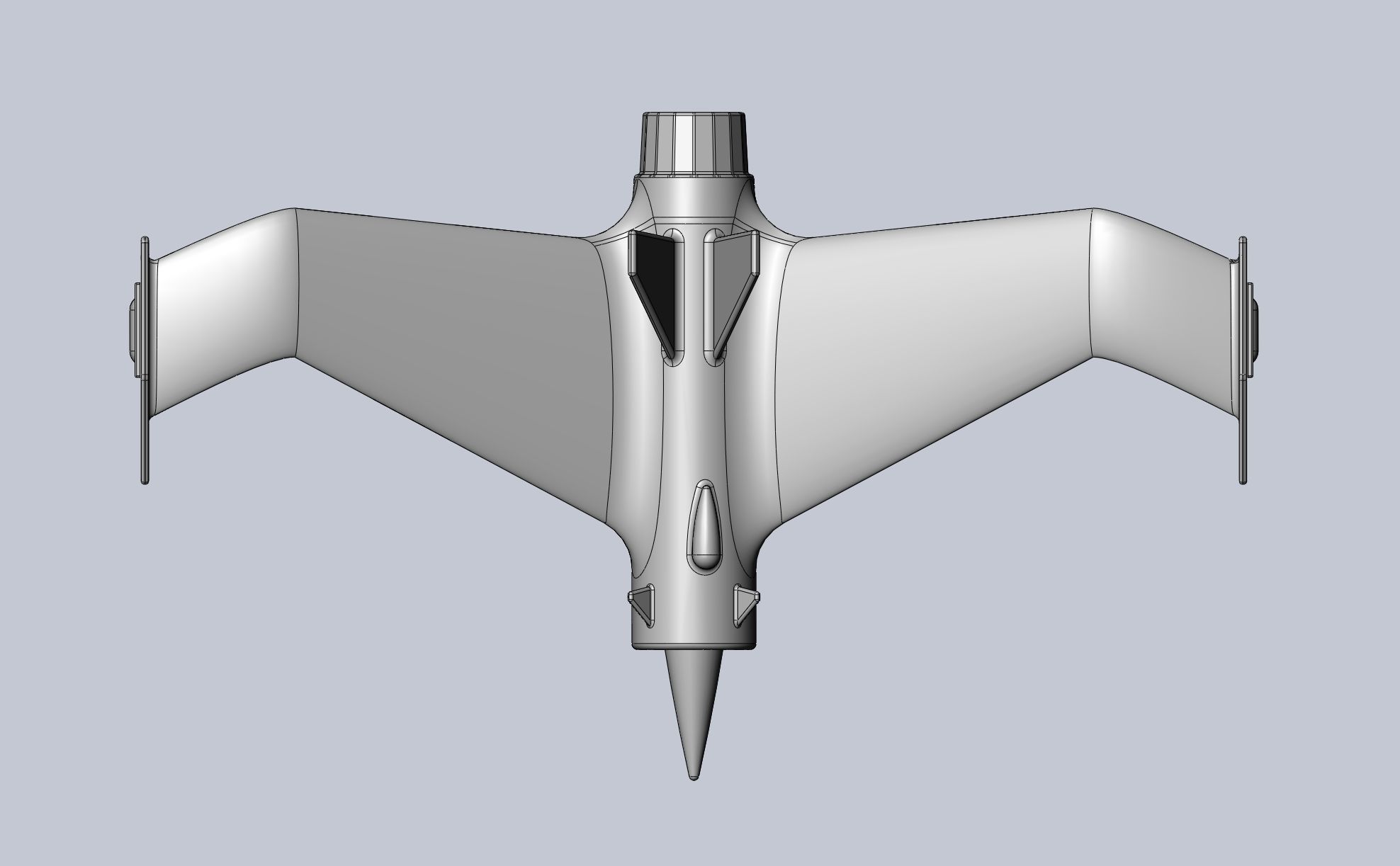 V-Plane Airbreathing Rocket Booster 3D model 3D printable | CGTrader