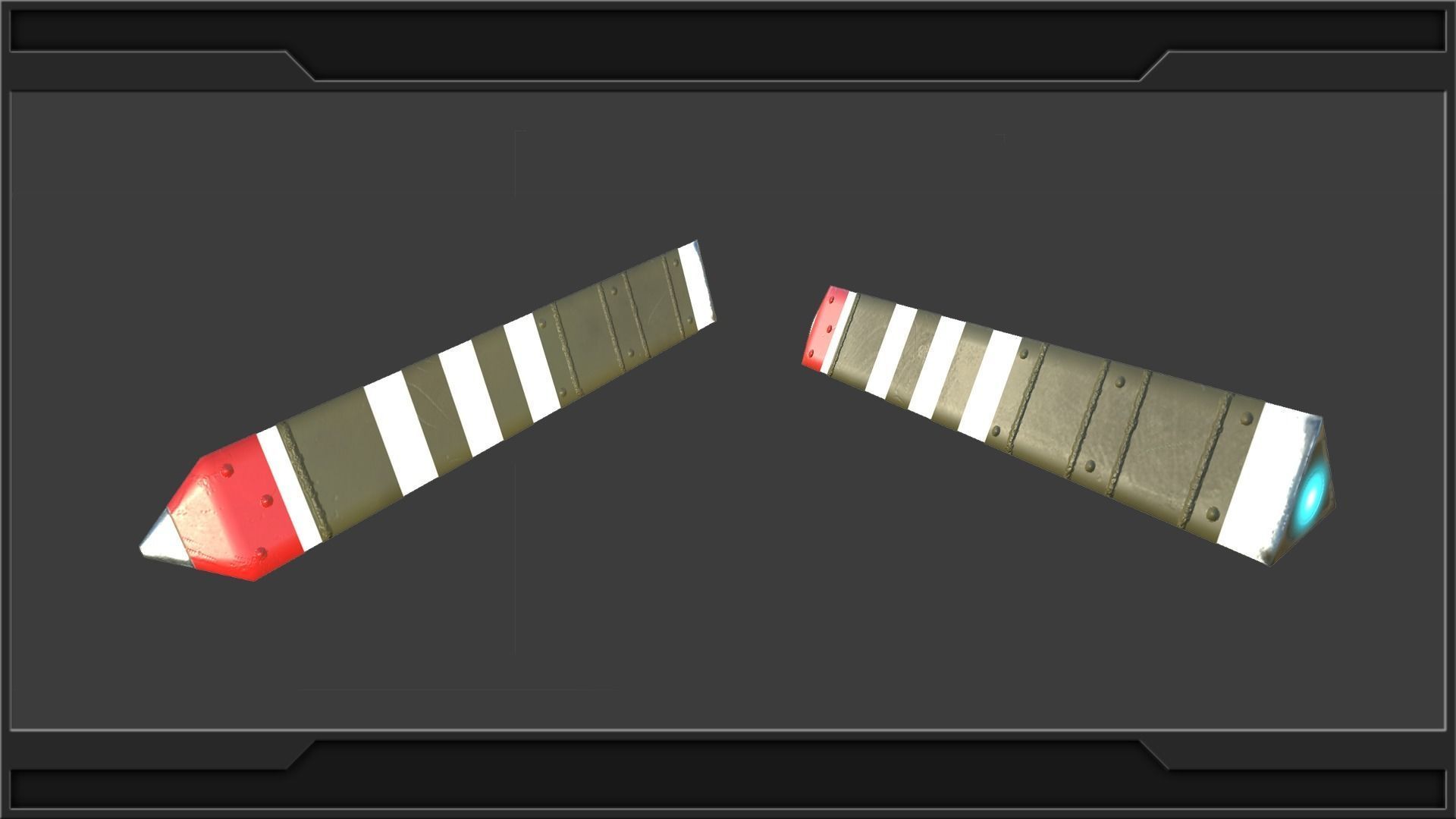 3D model Sci-fi Missiles set VR / AR / low-poly | CGTrader