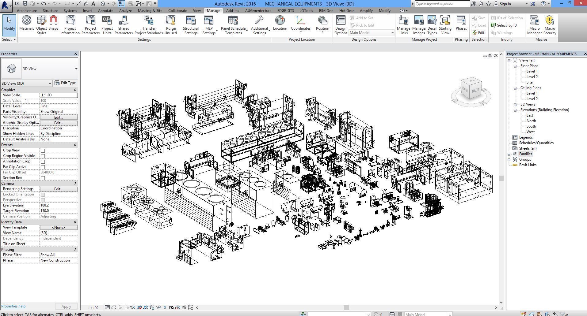 Mechanical Equipments Revit Families 2016 3D model | CGTrader