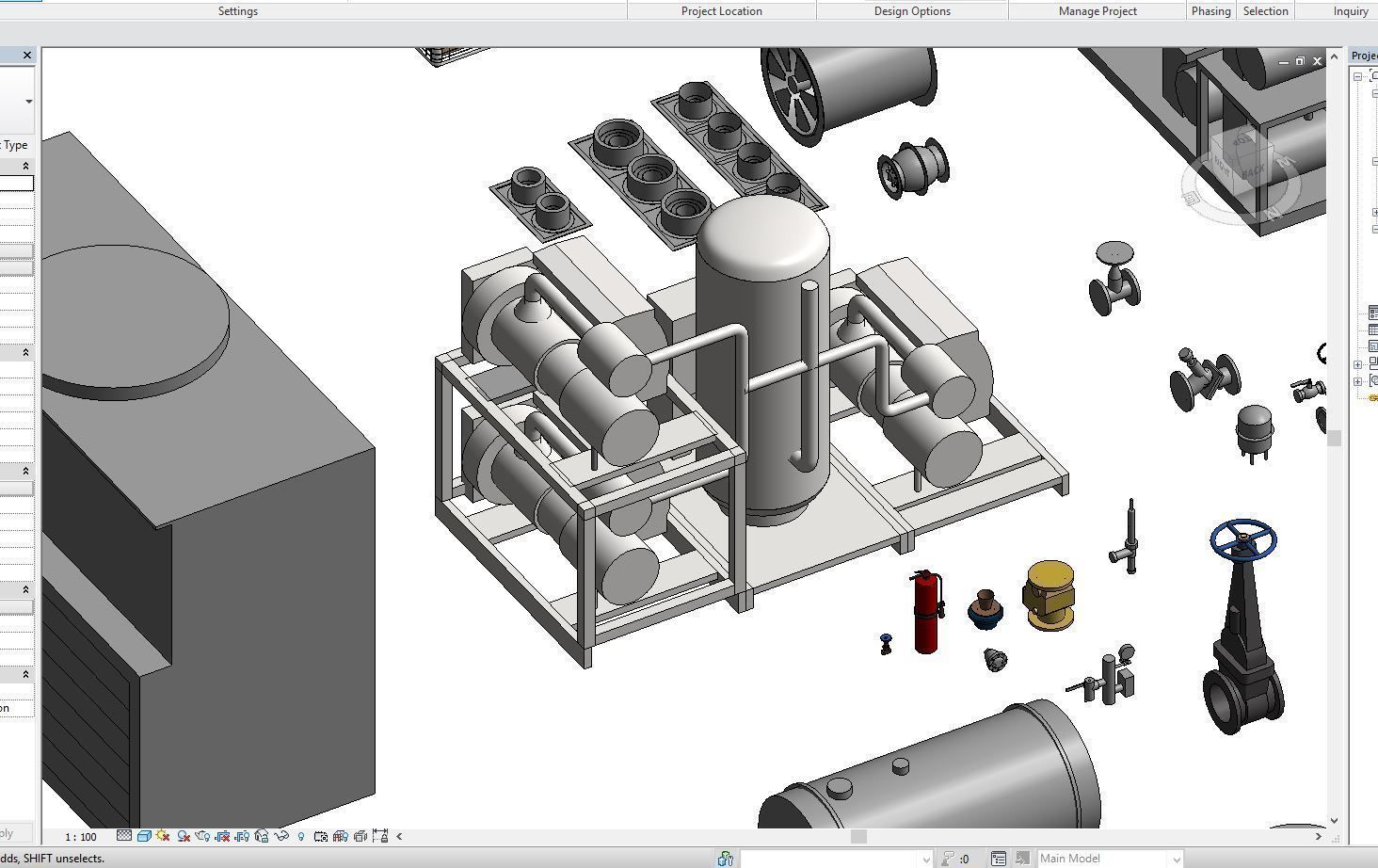 Mechanical Equipments Revit Families 2016 3D model | CGTrader