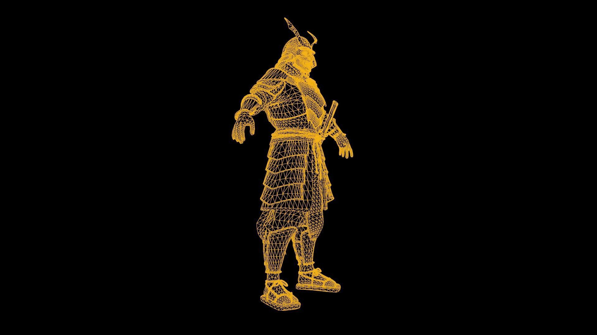 3D model Samurai low-poly models VR / AR / low-poly rigged | CGTrader