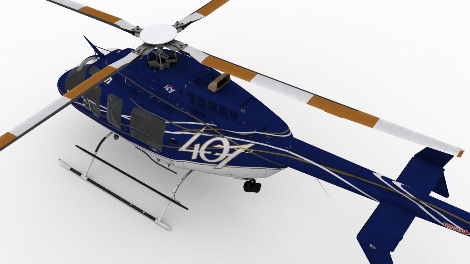 3D model Bell 407 VR / AR / low-poly | CGTrader