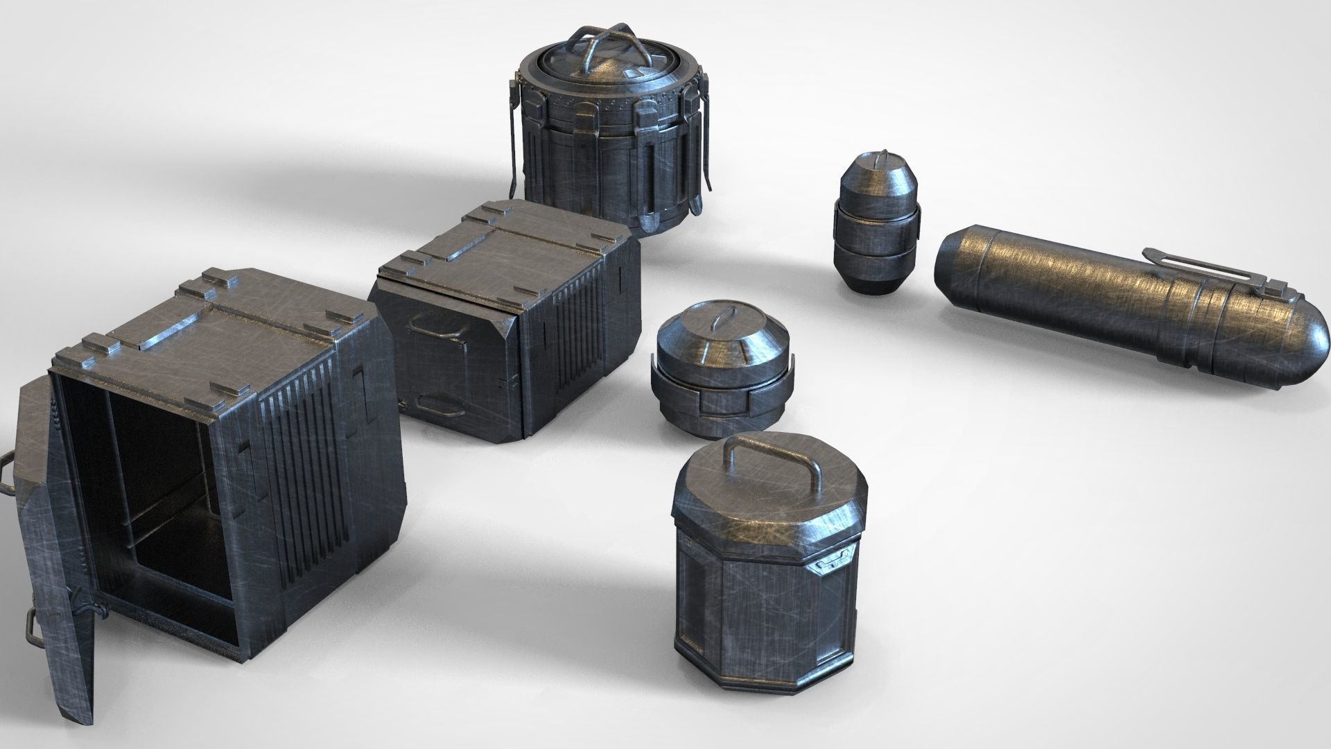 3D model sci-fi container electronic | CGTrader