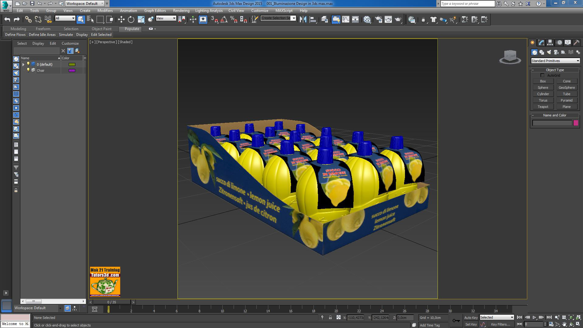 Tutorial Illuminazione Design in 3ds max 3D model | CGTrader