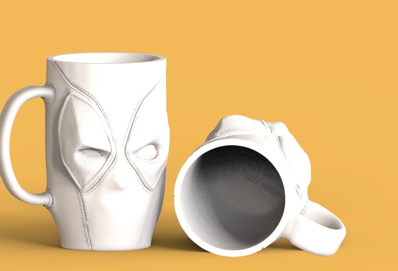 DEADPOOL SUPERHERO CUP free 3D model 3D printable | CGTrader