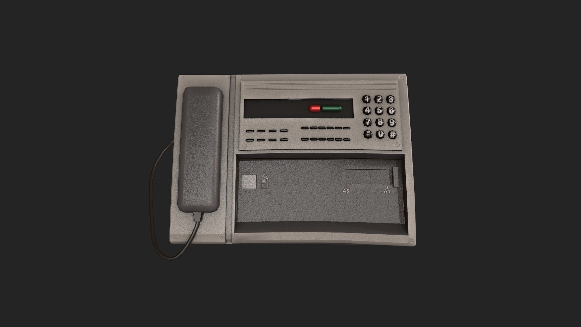 3D model Stylized Fax Machine VR / AR / low-poly | CGTrader