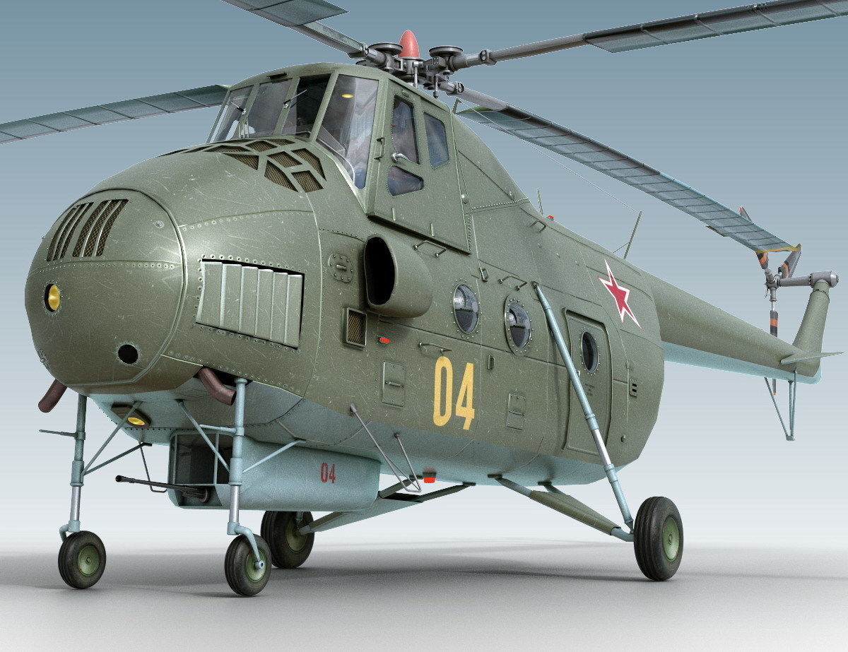 Mil Mi-4 3D model animated | CGTrader