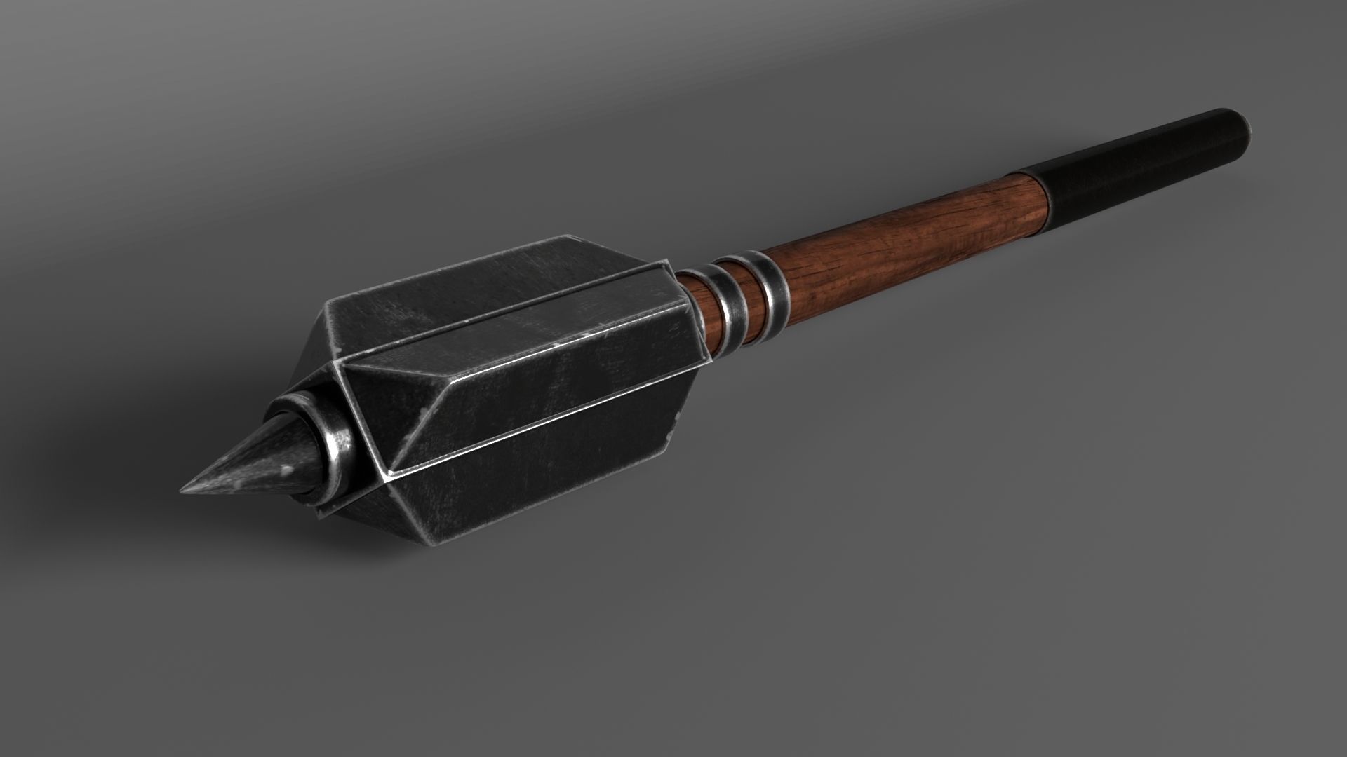 Medieval war mace low poly 3D model | CGTrader