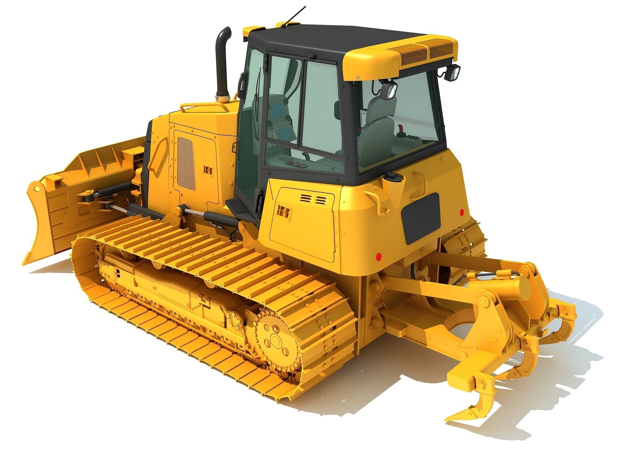 Bulldozer Construction Dozer 3D model | CGTrader