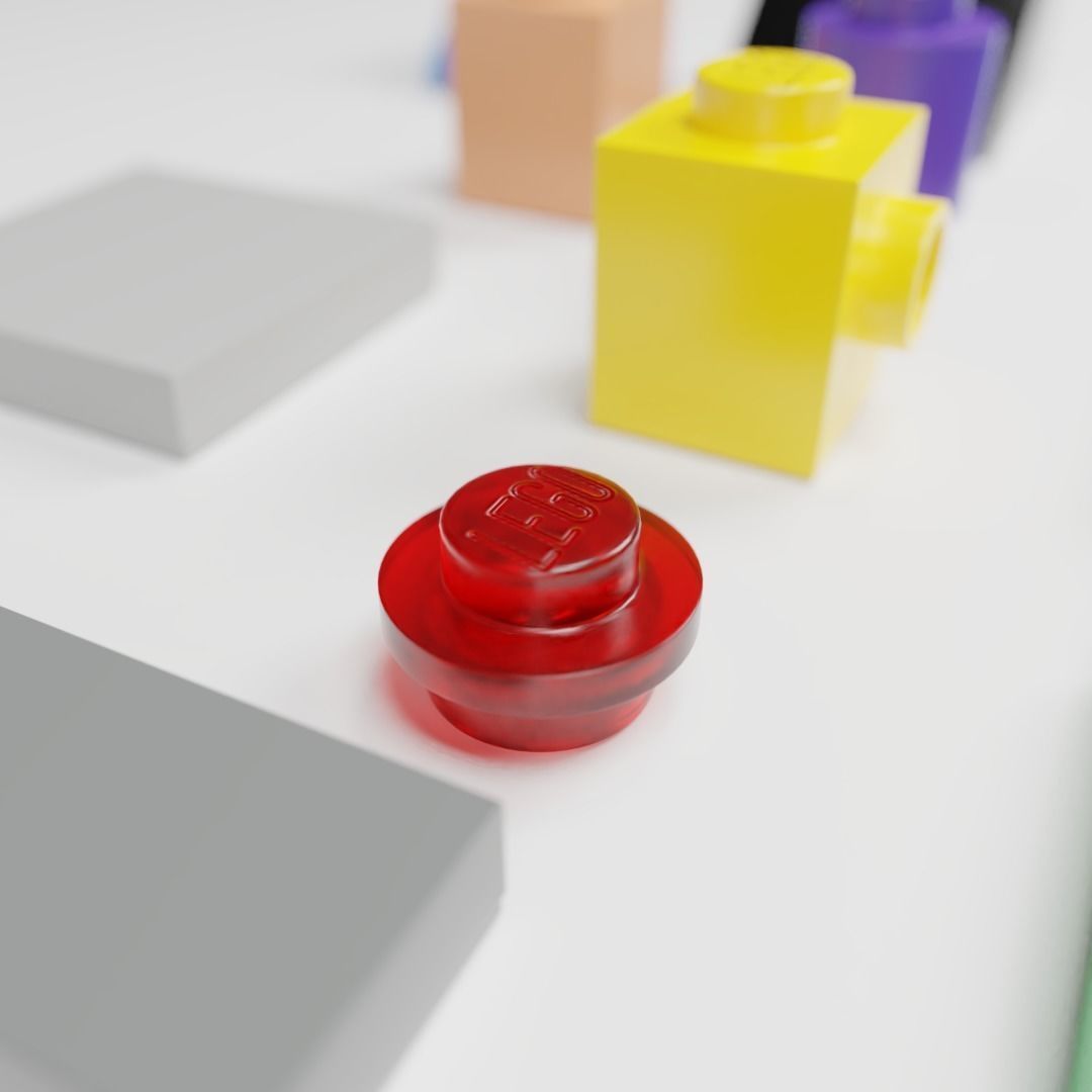 LEGO bricks collection - 35 pieces 3D model | CGTrader