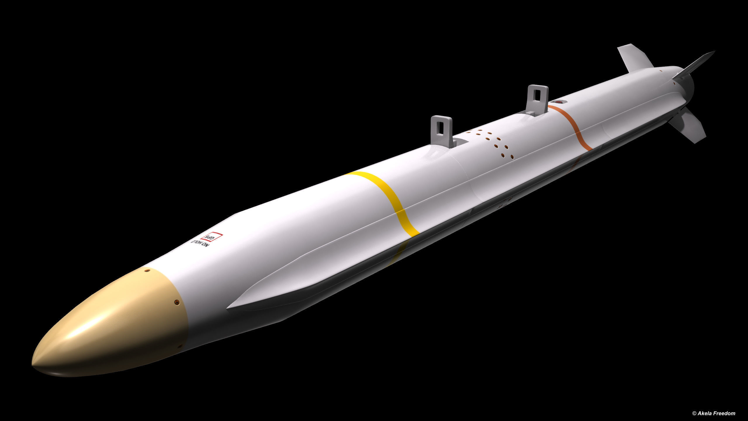 AARGM-ER Missile 3D model animated | CGTrader