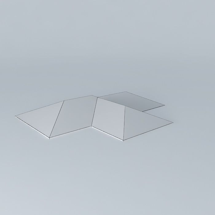 two triangles free 3D model | CGTrader