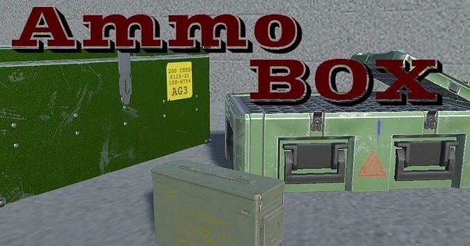 3D model Ammo box PBR VR / AR / low-poly animated | CGTrader