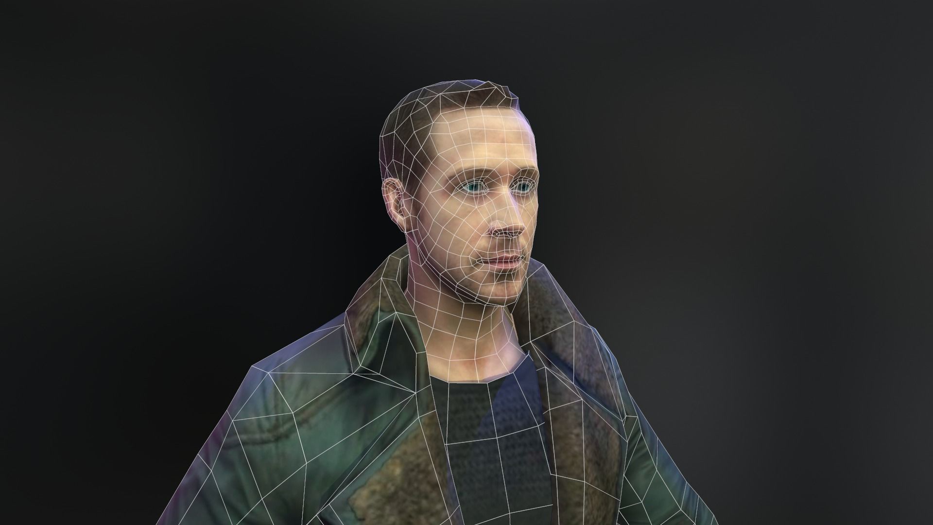 3D model Ryan Gosling 3d model from Blade Runner 2049 VR / AR / low ...